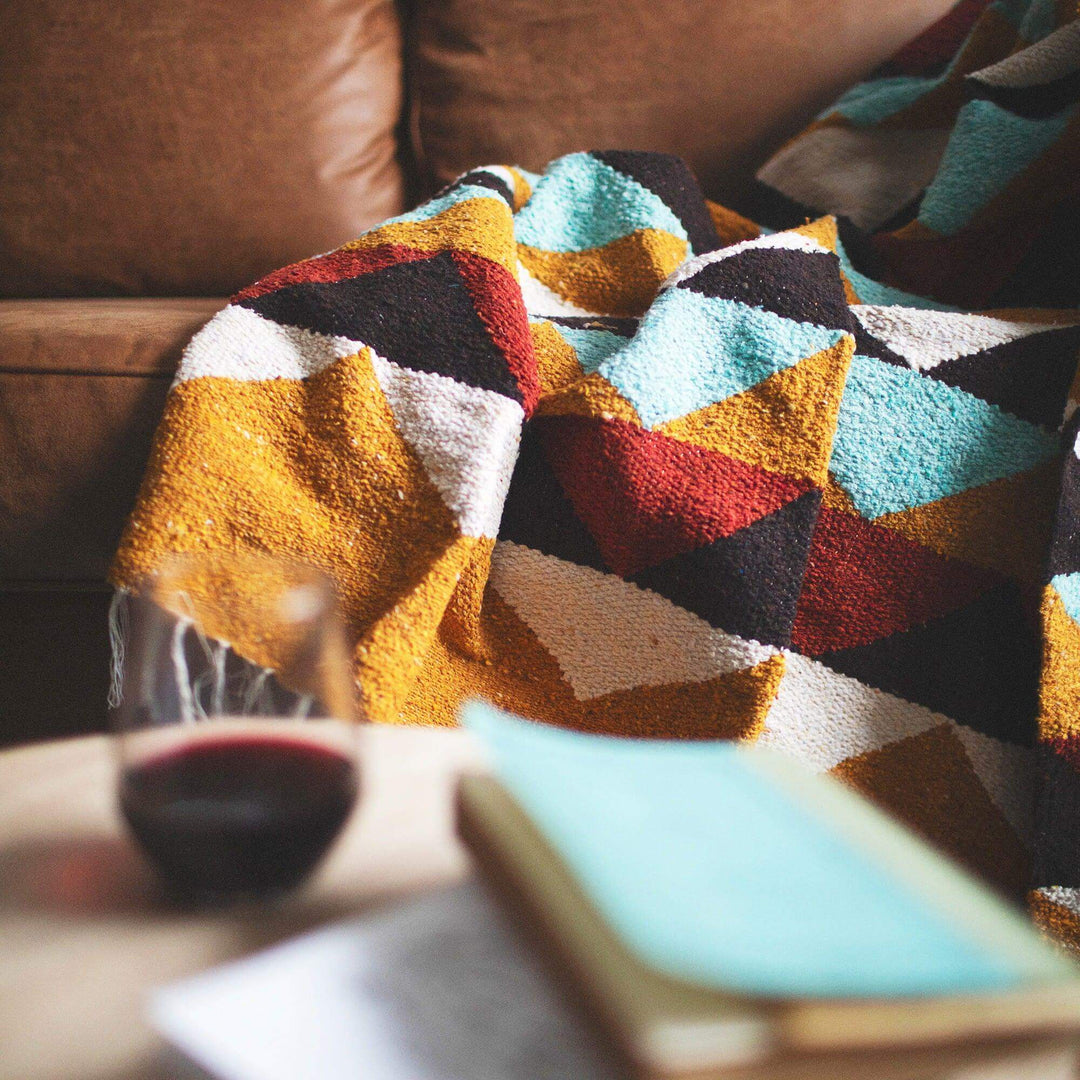 Cascade Throw Blanket. Home Decor, Travel, Yoga, Adventure. Trek Light