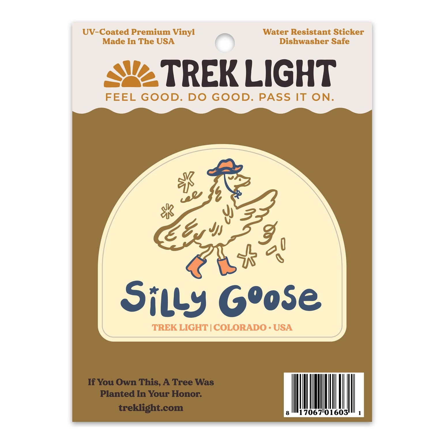 Trek Light Stickers: Waterproof. Fade Resistant. USA Made.