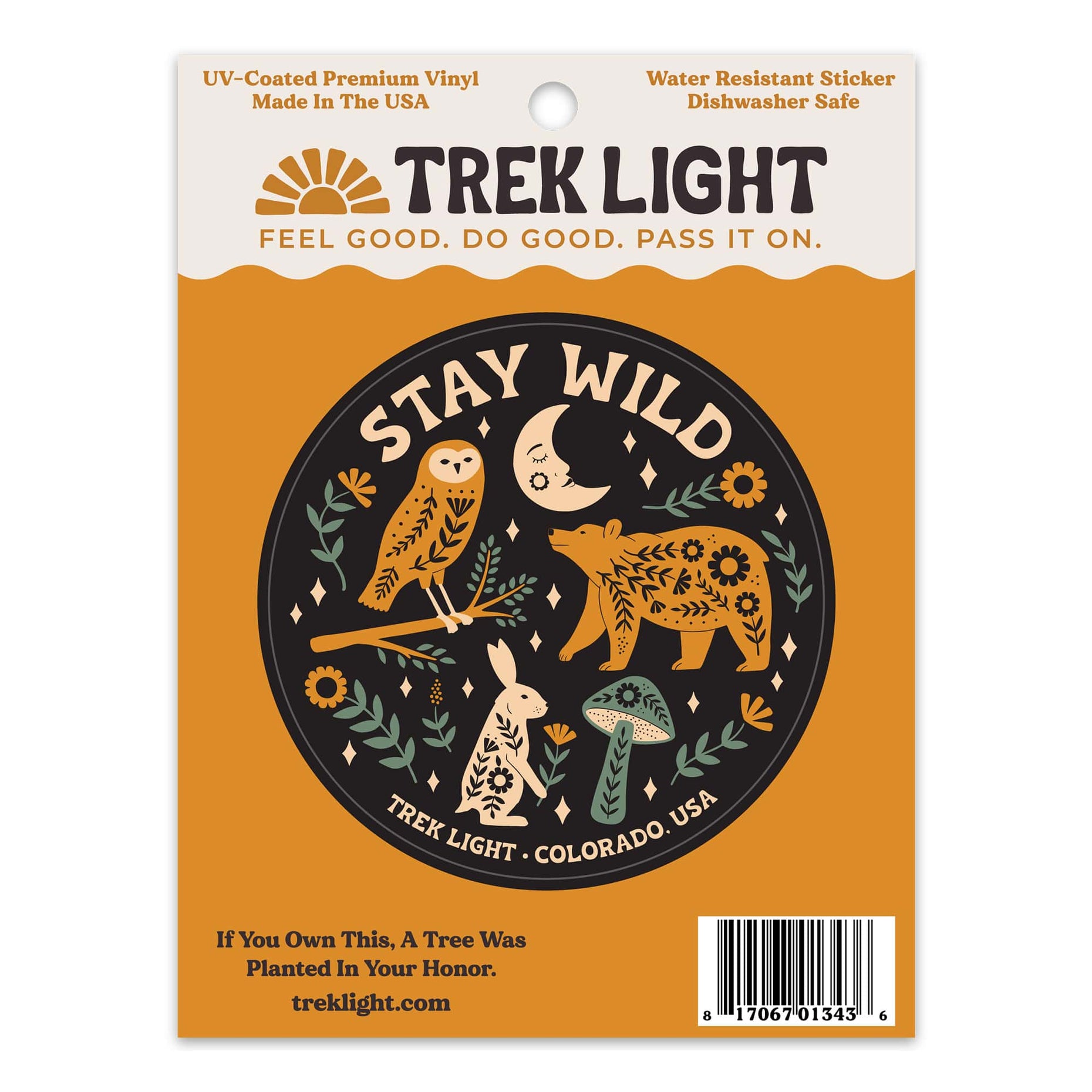 Stay Wild Sticker | Waterproof & USA Made – Trek Light