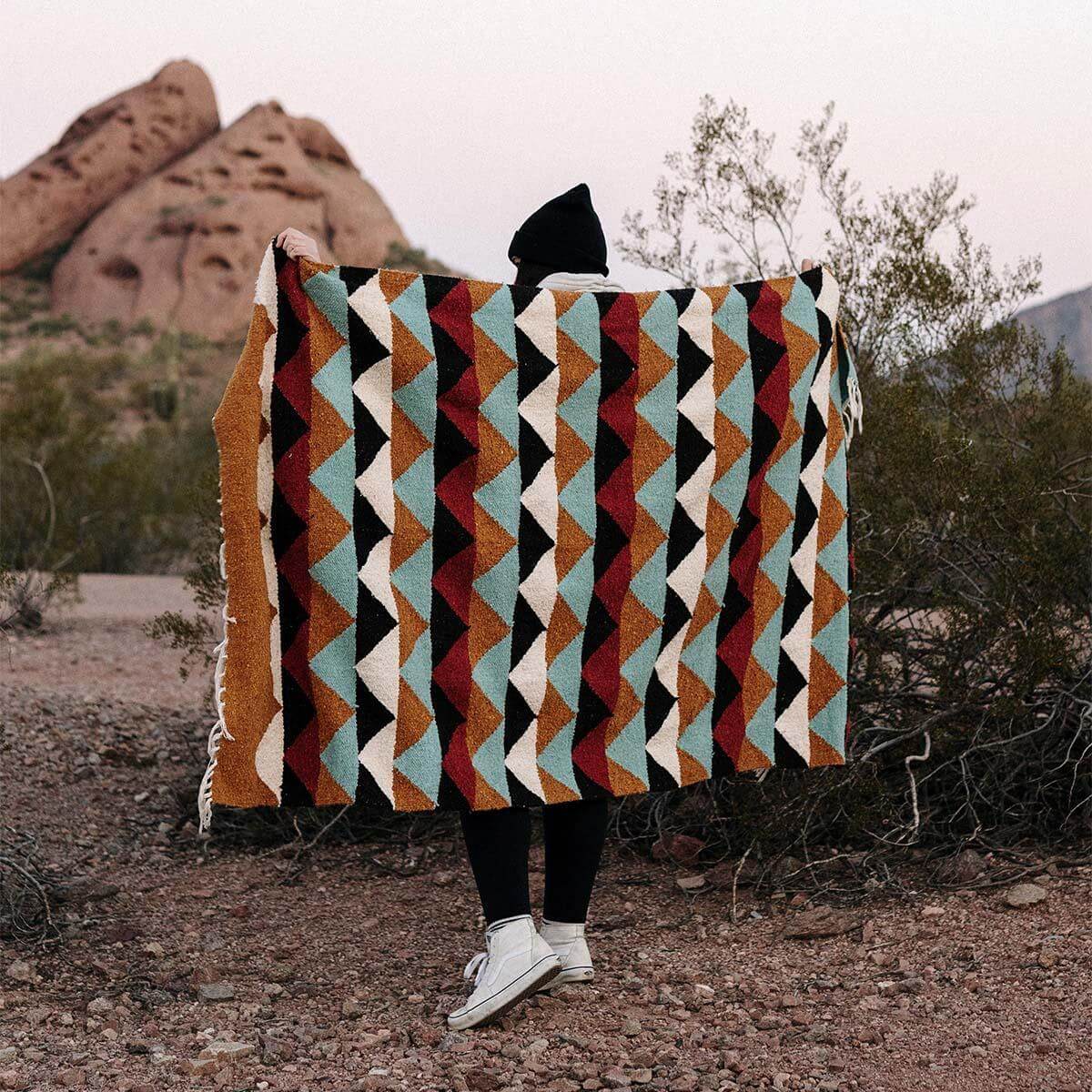 Cascade Throw Blanket. Home Decor, Travel, Yoga, Adventure. Trek Light