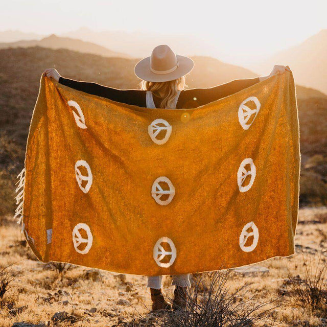 Peace Blanket - Handwoven & 100% Recycled Throw | Trek Light